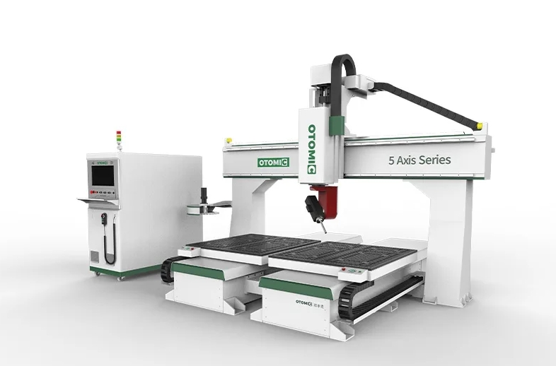 Atc 5 Axis Cnc Router Machine With Two Working Tables Manufacturer Supplier Factory Jinan
